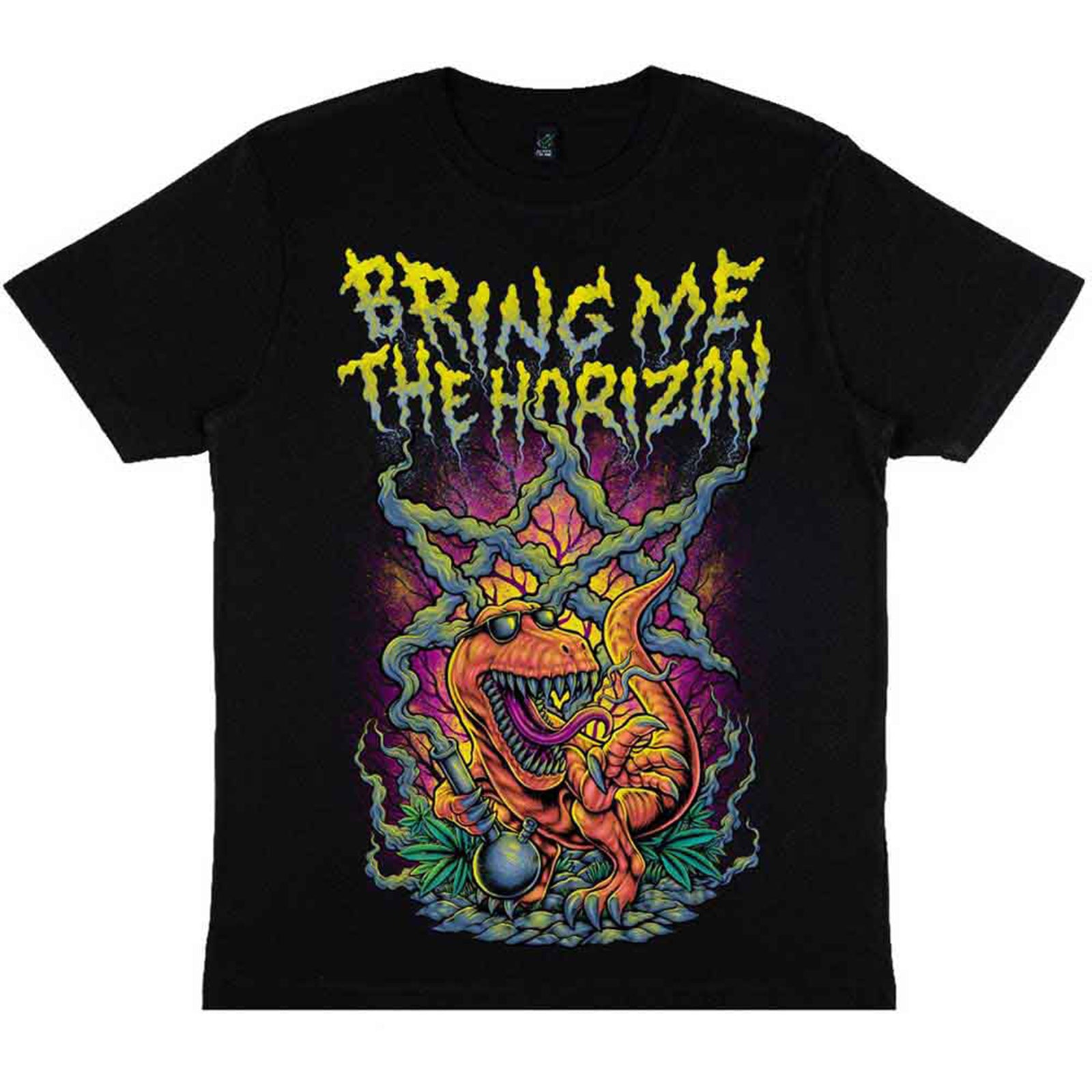 BRING ME THE HORIZON - SMOKING DINOSAUR - T-Shirt Black – Spiral Direct
