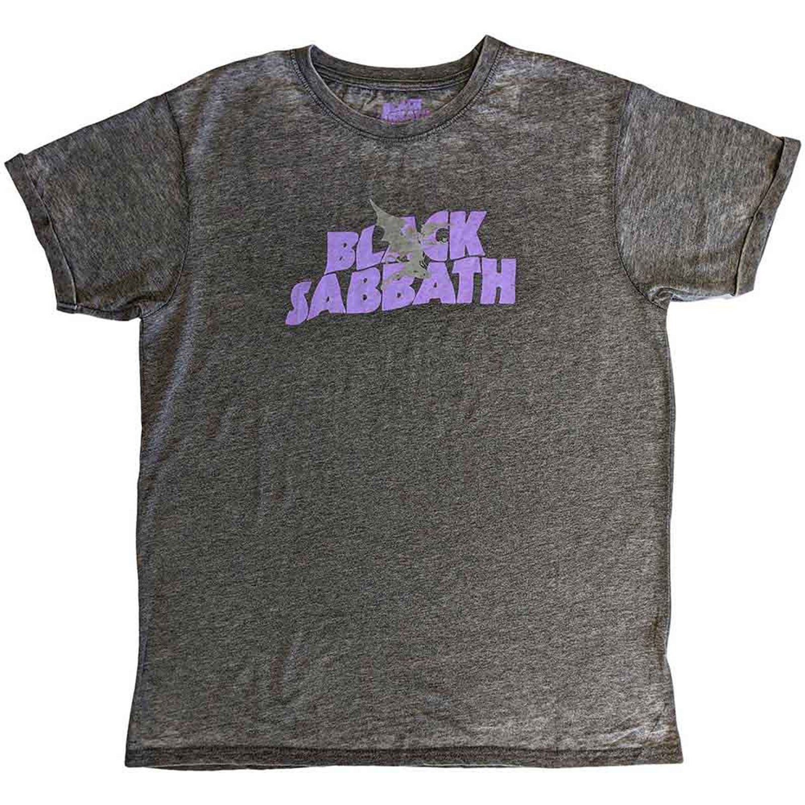 BLACK SABBATH - LOGO & DAEMON - Burnout T-Shirt Grey – Spiral Direct