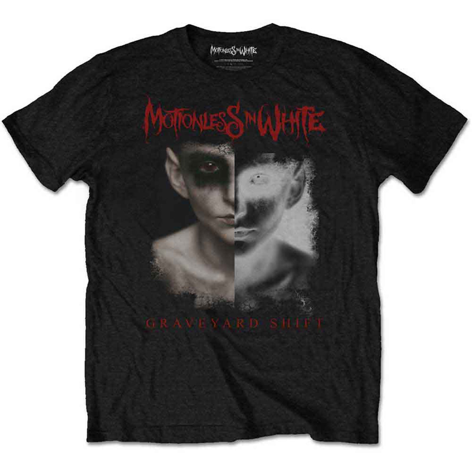 MOTIONLESS IN WHITE - SPLIT SCREEN - T-Shirt Black – Spiral Direct