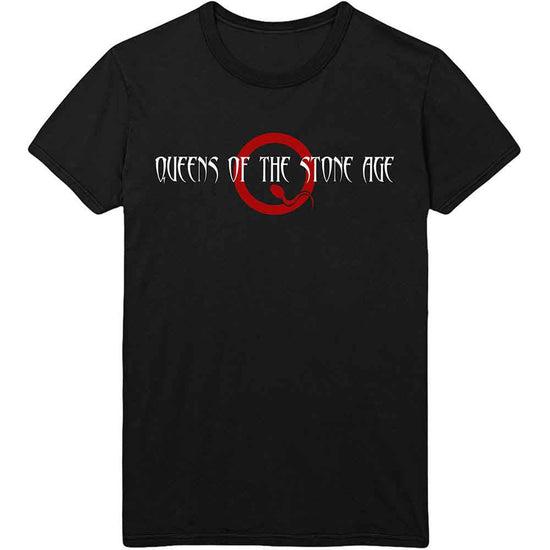 QUEENS OF THE STONE AGE - TEXT LOGO - T-Shirt Black – Spiral Direct