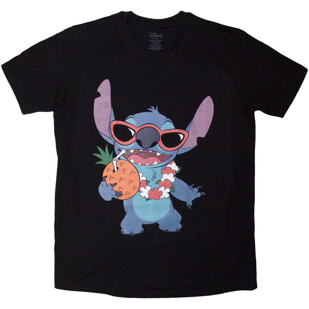 DISNEY - LILO & STITCH STITCH PINEAPPLE - T-Shirt Black – Spiral Direct